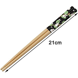 My Neighbor Totoro Bamboo Chopstick -Anti-Slip Grip for Ease of Use - Authentic Japanese Design - Lightweight, Durable and Convenient - Leaves