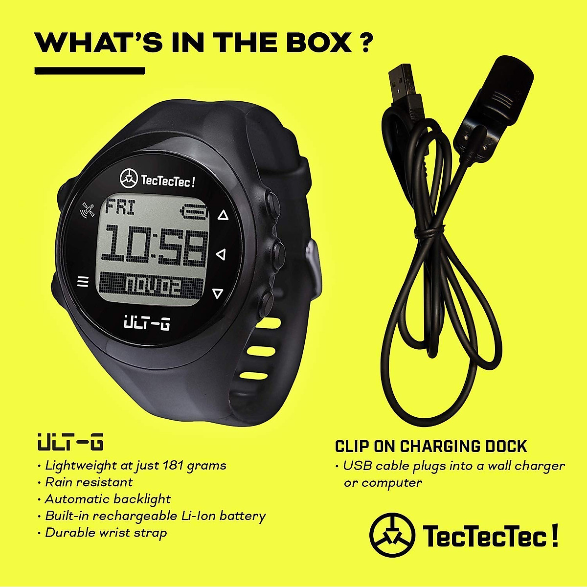 TecTecTec VPRO500 Golf Rangefinder and ULT-G GPS Watch