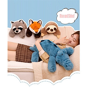 PINMINGS Soft Weighted Stuffed Animals Weighted Plush Animals for Huskies,Pigs,Dinosaurs and Polar Bears - 14-30 Inches for Boys Girls