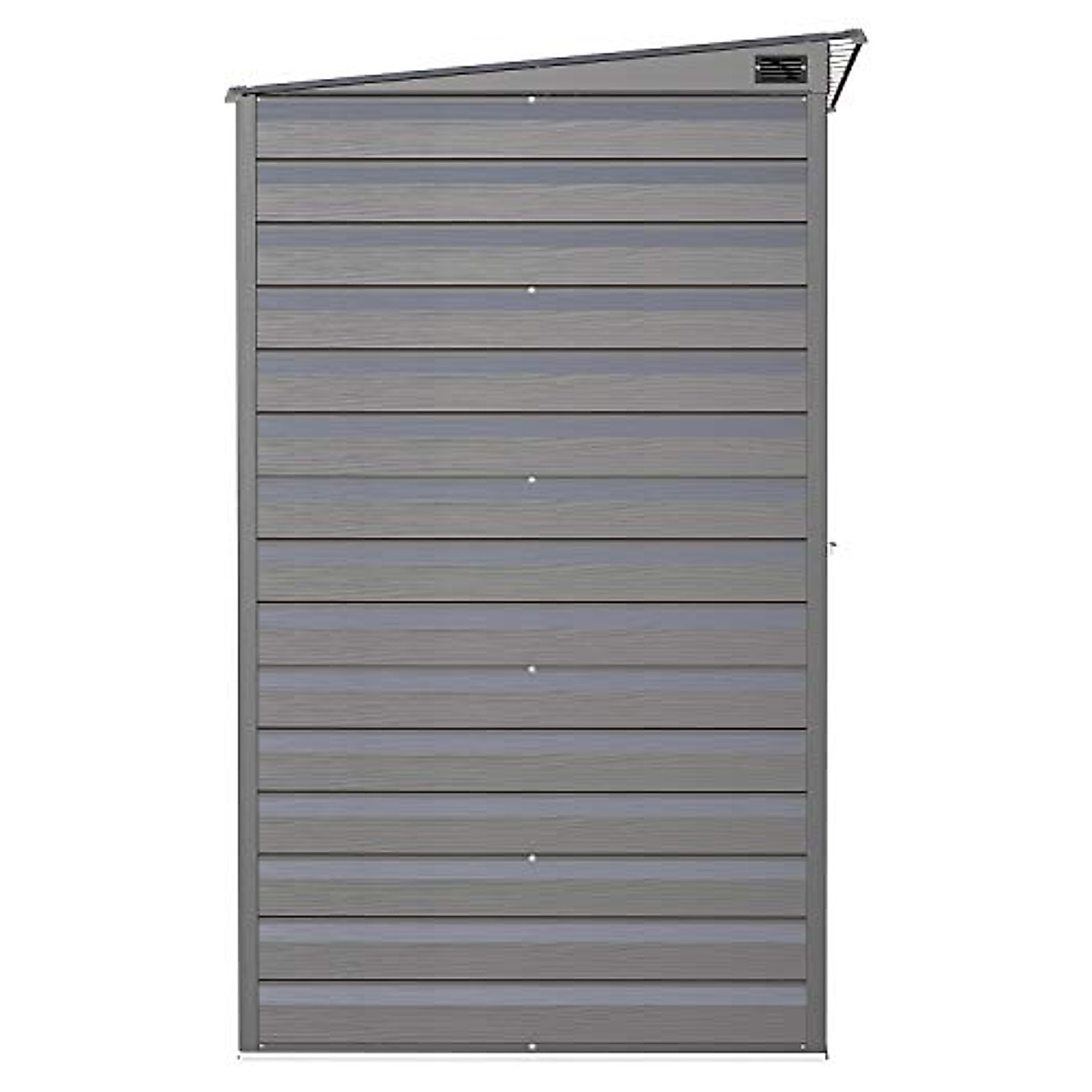 Arrow Shed Select 10' x 4' Outdoor Lockable Steel Storage Shed Building, Charcoal
