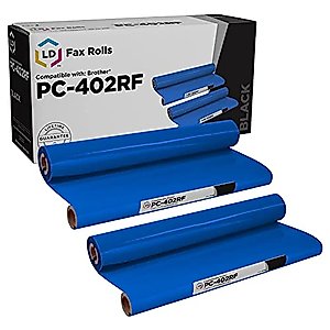 LD Compatible Thermal Ribbon Refill Roll Replacements for Brother PC402 (2-Pack)