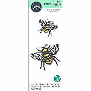 Sizzix Thinlits Die Set 4 Pack, Multicolor