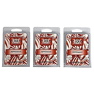 3 Pack Soy Blend Wickless Candles Wax Melts – Peppermint
