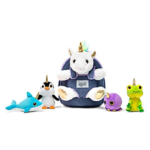 Naturally KIDS Unicorn Stuffed Animal Backpack, Unicorn Toys for Girls, Toddler Girls Backpack