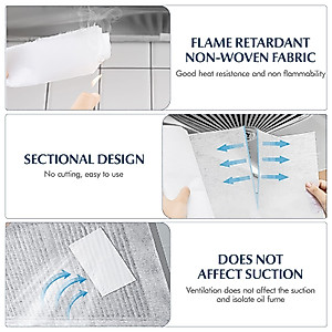 Gadpiparty Range Hood Filter Paper Roll Nonwoven Fabric Grease Filter Sheets Replacement Anti Oil Filter Paper Oil Proof Paper Stickers for Kitchen Tools (10m)