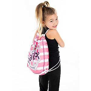 Funky Junque Two in One Beach Towel & Backpack: Sailor w/ Anchor - Pink Large