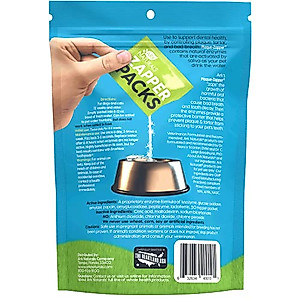 Ark Naturals Plaque Zapper, Pet Dental Water Additive, Reduces Bad Breath, Plaque & Tartar, for Small to Medium Bowls, 30 Count