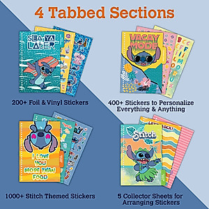 Fashion Angels Disney Stitch Sticker Book, Includes 1,000+ Stickers & Collector Pages, Disney Lilo and Stitch Stickers, Ideal for Accessorizing Kids Notebooks & More