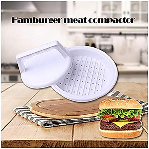 AISIBO 2 Piece Hamburger Press, Plastic Burger Press, Hamburger Maker Meat Press Set