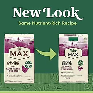 Nutro MAX Adult Recipe Dry Dog Food with Farm Raised Chicken, 25 lbs.