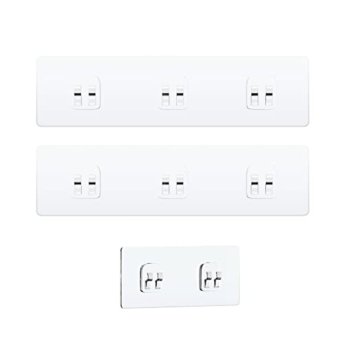 PIMVANS 3 Pack Shower Caddy Transparent Adhesive for Replacement, No Drilling Strong Transparent Adhesive for Shower Shelves, Soap Holder, Bathroom Storage and Kitchen Racks