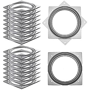 Pack of 8, 6-Inch Lazy Susan Hardware, Silver Lazy Susan Turntable Bearing 5/16" Thick 300lbs for Turntable, Serving Trays, Kitchen Storage Racks, Craft Table, Rotating Bearing Plate