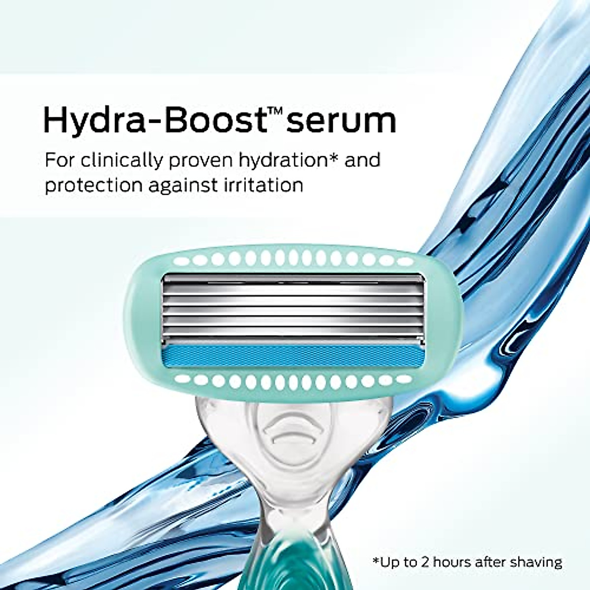 Schick Hydro Silk Moisturizing Razor Blade Refills for Women with Shower Hanger, 6 Count (Pack of 1)