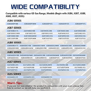 [Upgraded] WB31X24738 Gas Range Griddle, Griddle Plate Replacement Part fit for GE Stove, Cast Iron Center Griddle, Replaces WB31X24998