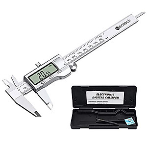 Neoteck 6 inch Digital Caliper, Full-Metal Electronic Calipers Measuring Tool Fractions/Inch/mm Conversion