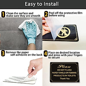 Acrylic Sign For Wall Exit Sign Self-Adhesives Sign For Door Or Wall 6 X 8 Inch Premium Acrylic Design Plate