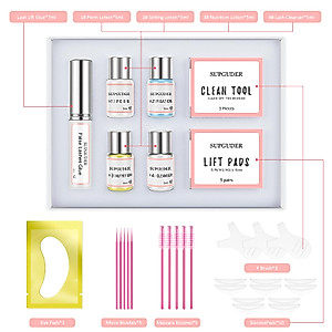 2025 Lash Lift kit Eyelash perm kit,SUPGUDER Professional Eyelash Curling Lash Extension Set,Lash Lifting Tools Suitable for Salon