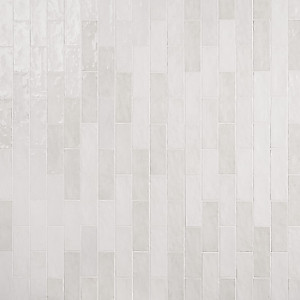 Kingston White 3 in. x 8 in. Polished Ceramic Wall Tile (36 Pieces, 5.38 Sq. Ft. / Case)