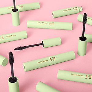 Pixi Beauty Large Lash Mascara - Bold Black 12ml | Intensely Volumizing Mascara | Buildable Formula | Lengthen and Plump Lashes | 0.4 Fl Oz