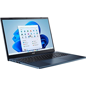 Acer Aspire 3 15.6" FHD Laptop 2023 AMD Ryzen 5 7520U Quad-Core Processor, 8GB LPDDR5 512GB SSD, WiFi 6, Bluetooth, HD Webcam, USB A&C, 11Hr Battery Life, Steam Blue, Windows 11, GM Accessory
