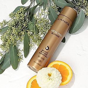 L'ANZA Healing Blonde Bright Shampoo,Formulated for Natural &Decolourized Blonde Hair,Boosts Shine & Brightness while Healing with Sulfate-free,Paraben-free,Gluten-free Formula,10.10 Fl Oz(Pack of 1)