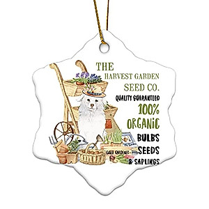 Memorial Pendant Christmas Ornaments Seeds & Saplings The Harvest Garden Dog Pet Owner Vegetables And Flowers Organic Bulbs Christmas Keepsake Pendant Decorations Ornament Gifts Hanging Ornament for C