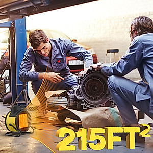 AgiiMan Outdoor Patio Heater - Portable Electric Garage Heater for Outdoor Use, Space Greenhouse Heaters with Long Cord, Heat Up in 1S, Adjustable Heating Settings, Small Fan Heaters for Patio, Garage