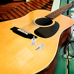 SUPVOX 2pcs Guitar Strap Lock Buttons Mushroom Head Non Slip for Electric Acoustic Guitar Bass Parts Accessories ()