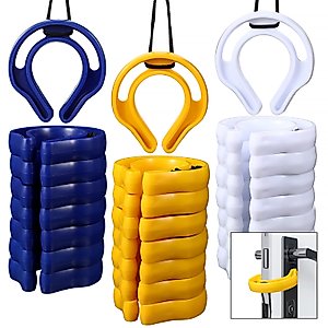 Kigley 24 Pcs First Responder Door Stop Jam with Ropes Law Enforcement Gear Tactical Door Jammer Wedge for Police Firefighter Emergency Medical Services Home Use Keep Doors from Closing (Mix Color)