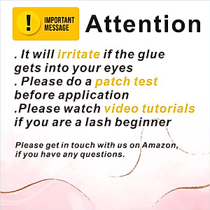 DAHPURE DIY Eyelash Extension Glue for Sensitive Eyes Individual Cluster Lash Glue Hypoallergenic Waterproof Self Application No Fume Home Use