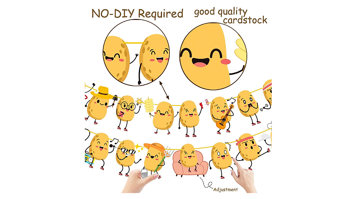 Potato Party Banners - Fun Decorations for Any Occasion