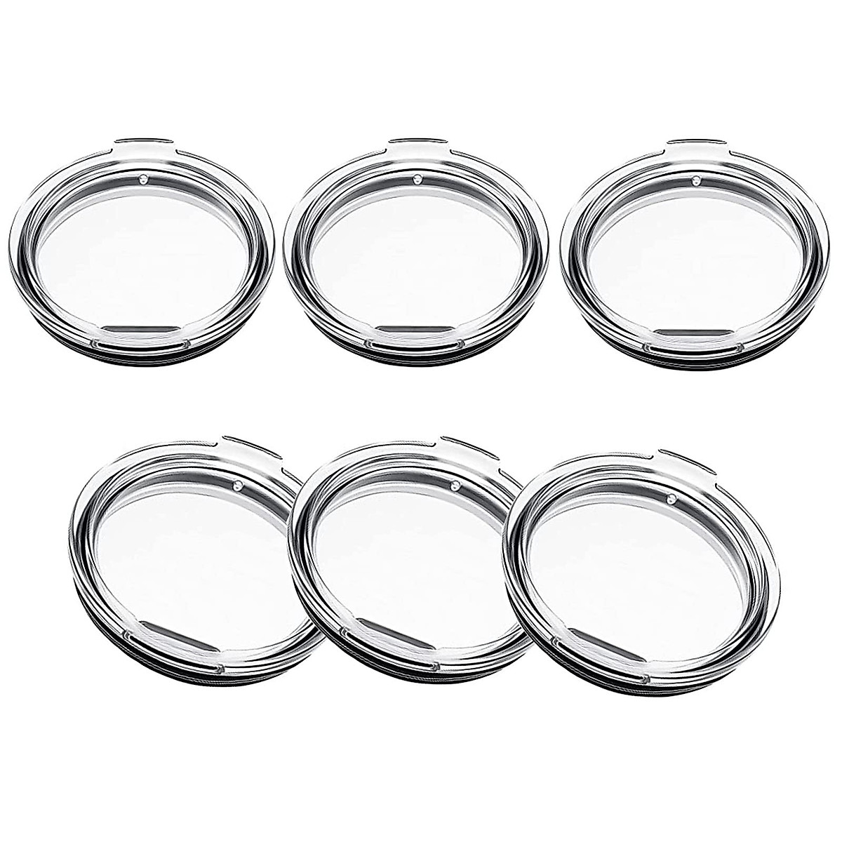 20oz Tumbler Replacement Lids Spill-proof Splash Resistant Lid Cup Tumbler Lid Replacement Lids Covers for YETI Rambler,Old Style Rtic and More Travel Mugs-6 Pack
