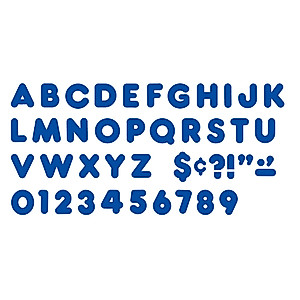 TREND enterprises, Inc. Royal Blue 4" Casual Uppercase Ready Letters