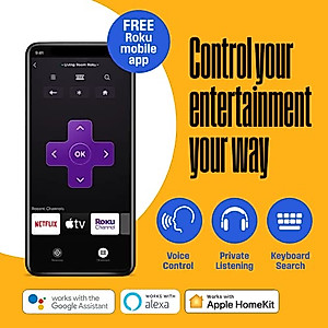 Westinghouse Roku TV - 43 Inch Smart TV, 1080P LED Full HD TV with Wi-Fi Connectivity and Mobile App, Flat Screen TV Compatible with Apple Home Kit, Alexa and Google Assistant