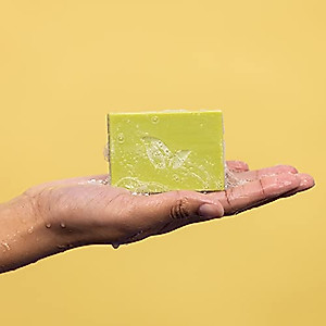 Ethique Invigorating Matcha, Lime, & Lemongrass Soap Bar - Body Wash for All Skin Types - Plastic-Free, Vegan, Cruelty-Free, Eco-Friendly, 4.23 oz (Pack of 1)