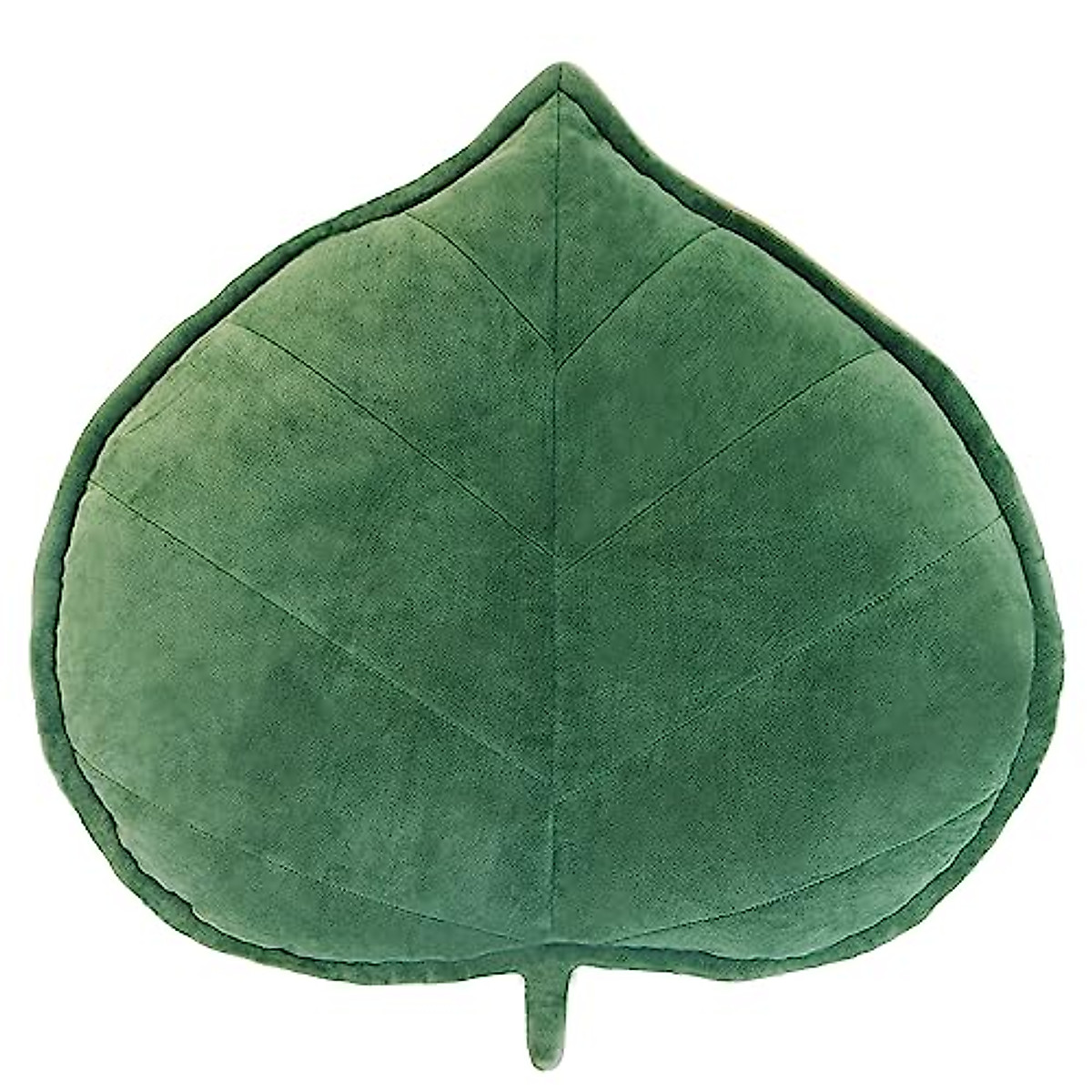ML.ENJOY Leaf Shaped Pillow, 3D Plant Pillow, Cute Throw Pillows, Decorative Pillows for Bed, Succulent Pillow, Aesthetic Throw Pillows (Green Pack of 1)