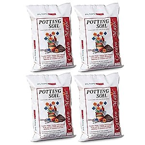 Michigan Peat Garden Magic Indoor and Outdoor Organic Planting Potting Top Soil Blend Mix, 40 Pound Bag (4 Pack)