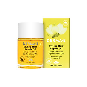 Derma E Bonding Hair Repair Oil – Nourishing Hair and Scalp Relief Treatment – Anti Frizz and Anti Breakage Formula Promotes Shine – Styling Oil for All Hair Types, 1 fl oz