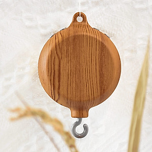 HLEEDUO crib mobile motor,music box spinner with adjustable volume，baby mobile with 3 moeds(rotating&music,rotating only,music only),music box Play 12 lullabies，Portable Sound Machine，Battery Operated