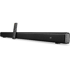 Pyle TV Speaker - Quality Audio Soundbar for TV with Bluetooth, Support 4K & HDMI TV's, Wall Mountable, 32" w/Remote Control, Coaxial & RCA Cables, Class D Stereo Power Digital Amplifier - PSBV30BT