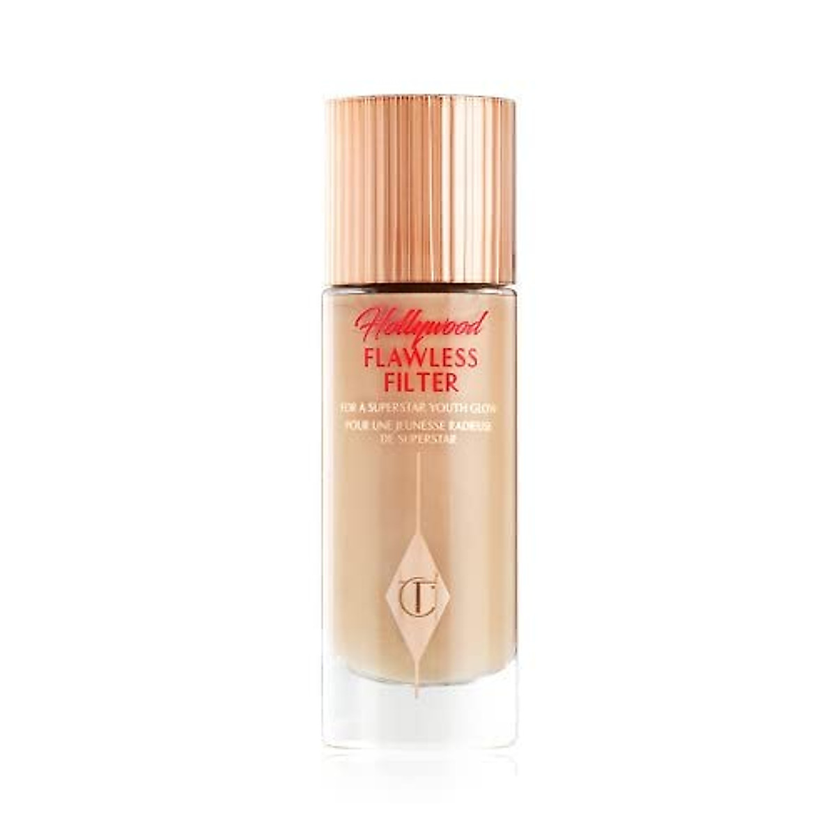 CHARLOTTE TILBURY Charlotte Tilbury Hollywood Flawless Filter for a Superstar Youth Glow Foundation - Hollywood Filter Shade 4 Medium, Beige