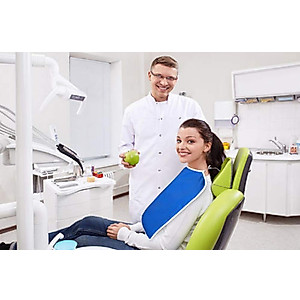 3PCS 12Inch Metal Beads Napkin Clip Chain Bib Holder Baby Elderly Adult Bib Clip Neck Strap Dental Ball Chain Clips Double-end Alligator Clip Clamp Neck Lanyard Strap