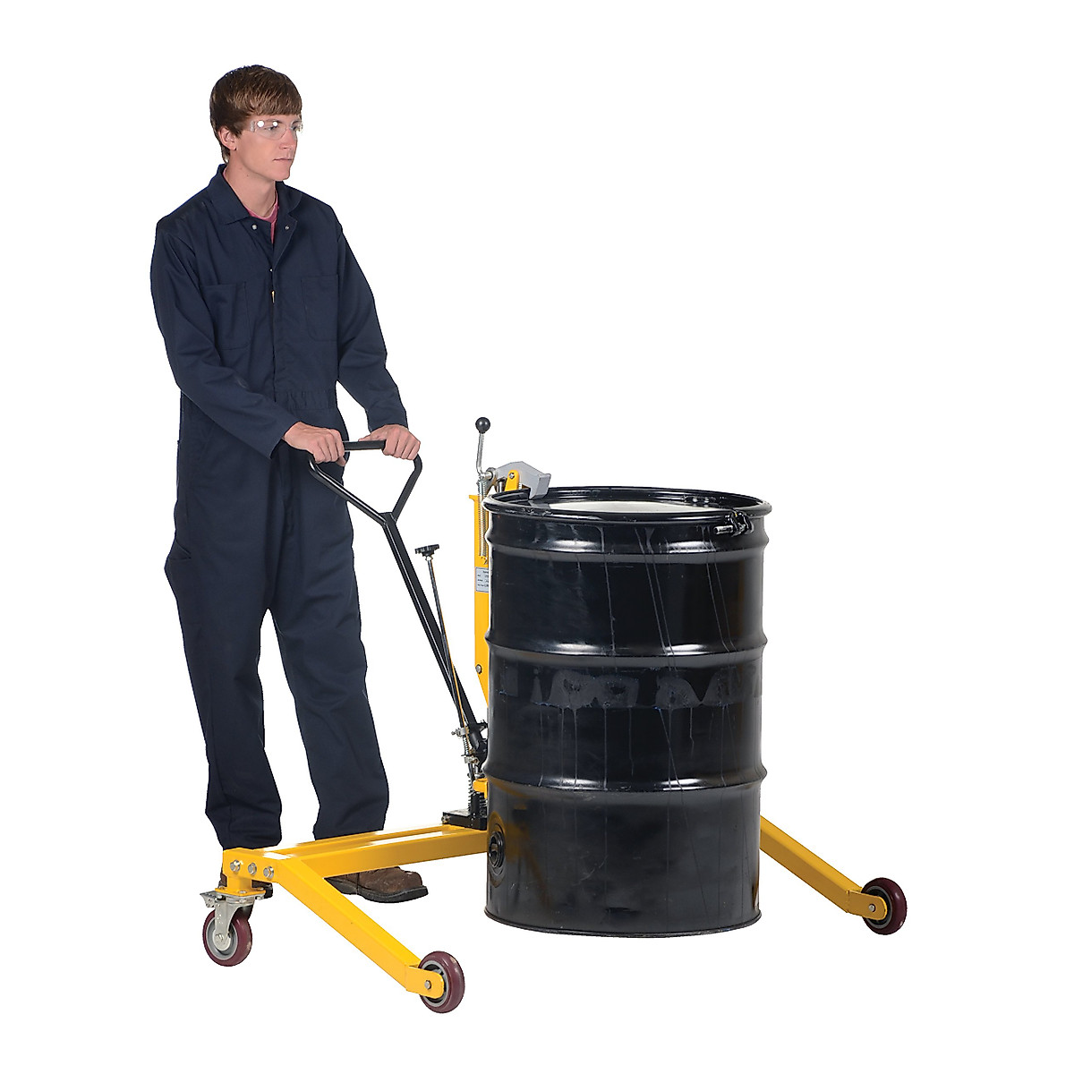 Vestil PSDT Pallet Straddling Drum Truck, 550 lbs Capacity, 41-5/16" Width, 47" Height, 32" Depth