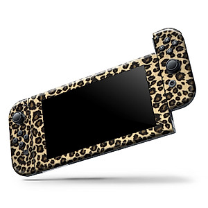 Design Skinz - Compatible with Nintendo Switch OLED Console + Joy-Con - Skin Decal Protective Scratch-Resistant Removable Vinyl Wrap Cover - Small Vector Cheetah Animal Print