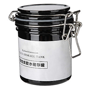 Eyelash Glue Storage Activated Carbon Sealed Storage Jar Leak Proof Container Cylinder Keep Dry and Fresh