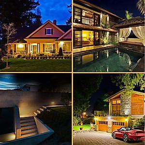 Solar Lights Outdoor 182 LEDs 2500Lm Solar Motion Sensor Lights Solar Panel 15.3 in² and 3 Modes(Security/Permanent On All Night/Smart Brightness Control) with IP65 Waterproof with Wide Angle(2pack)