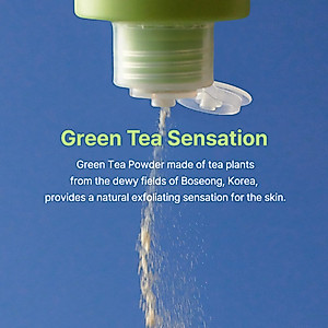 BY WISHTREND] Green Tea & Enzyme Powder Face Wash, All-in-one, Hydrating daily facial cleanser and Gentle exfoliator for pores and blackheads (3.88 Ounce (Pack of 1))