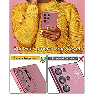 AICase for Samsung Galaxy S23 Ultra Heart Case for Women with Full Camera Lens Protection,Silicone Girly Cute Side Soft Slim Shockproof Protective Cover for Samsung Galaxy S23 Ultra 6.8" 2023_5
