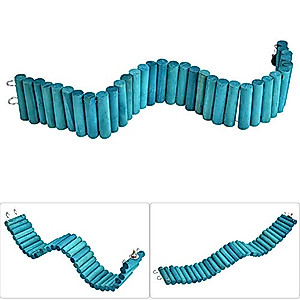 6 * 50CM Pet Hamster Climbing Ladder, Pet Ladder Suspension Bridge Cockatiel Toy Pet Cage Toy