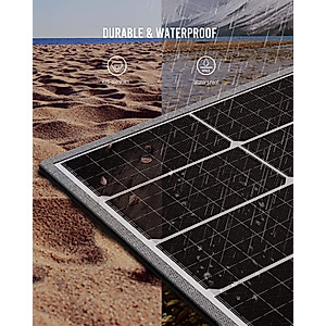 AFERIY Solar Generator with Panels Included 2000W Portable Power Station with 1pcs Foldable Solar Panel 200W (new-MWT), Solar Power Generator for RV Van House Outdoor Camping